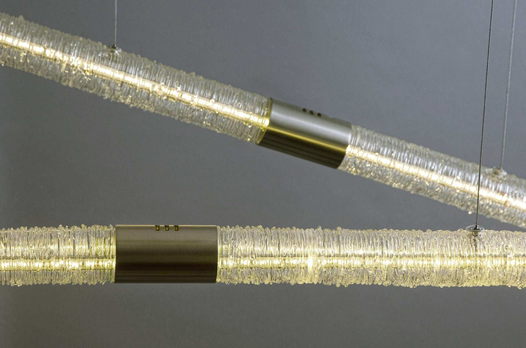 Elegant Glass Blown Hollow Horizontal Tube Tamar Wand Lighting – Shakúff