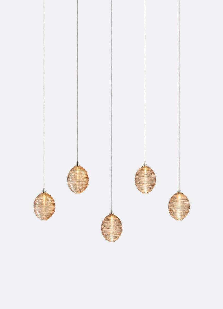 Unique & Customizable Glass Blown Cocoon Multi-Individual Pendant ...